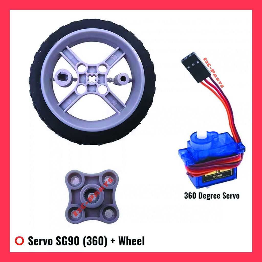 Jual SG90 Servo Power Kit 360 Degree Continuous Rotation With Servo ...