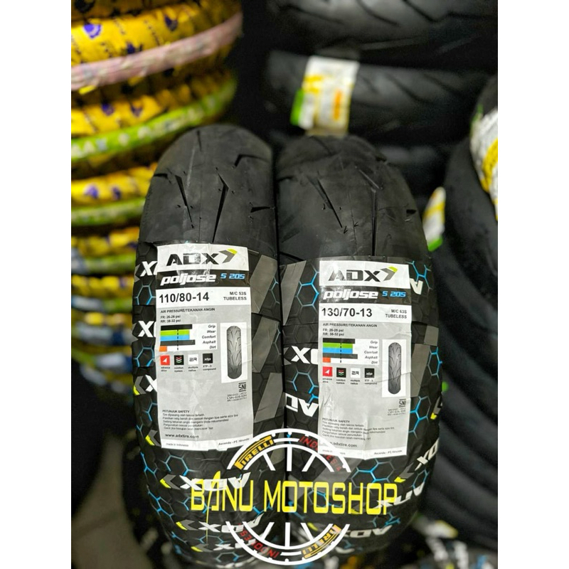Jual Ban Honda Adv , Pcx 160 ADX poljose S 205 Soft Compound Tublees uk ...