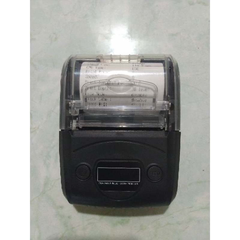 Jual Mobile Printer Bluetooth Mini Tipe 582 Printer Thermal Printer 58MM Cetak Resi Nota Struk ...