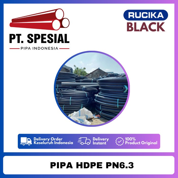 Jual Pipa HDPE PN6.3 Rucika Roll 6 Meter/ DN200 - 8 Pipa HDPE Rucika -03 | Shopee Indonesia