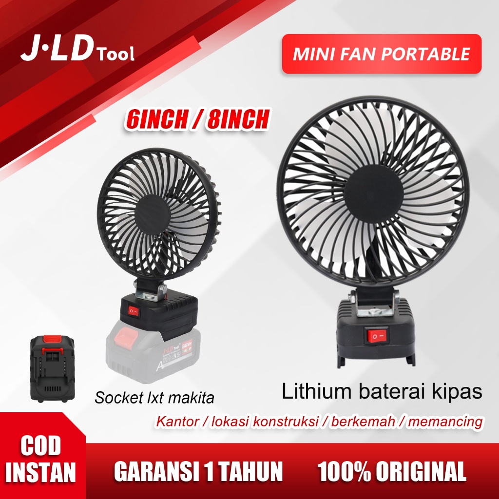 Jual JLD Kipas Angin mini 6Inch/8inch Kipas Angin Portabel Kecil Tanpa ...