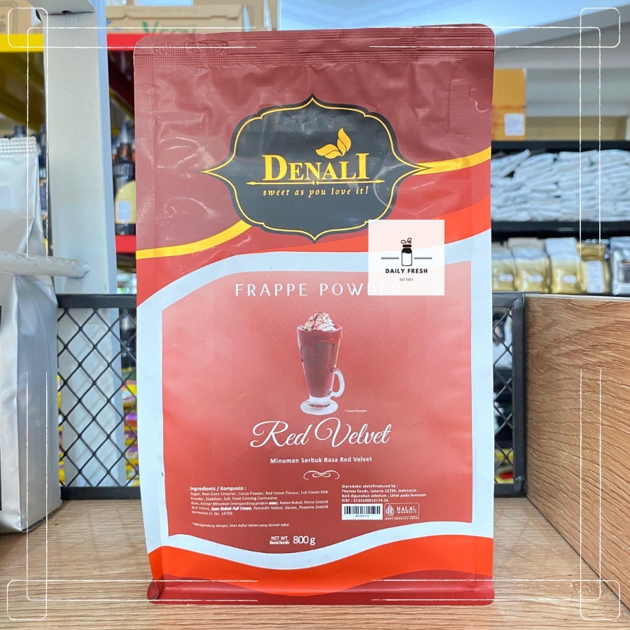 Jual DENALI RED VELVET POWDER 800 GR - DENALI BUBUK | Shopee Indonesia