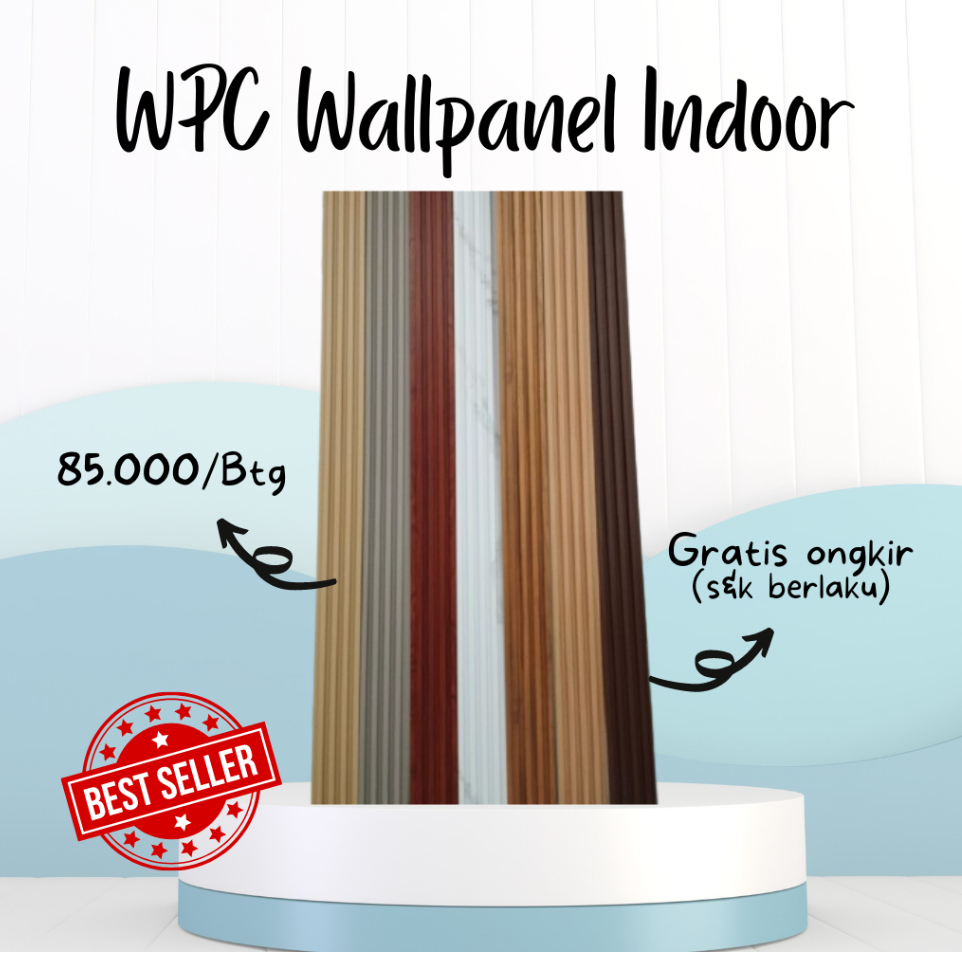Jual Wood Panel Dinding WPC / Wall Panel Indoor Tebal 22,5mm Panjang 2 ...