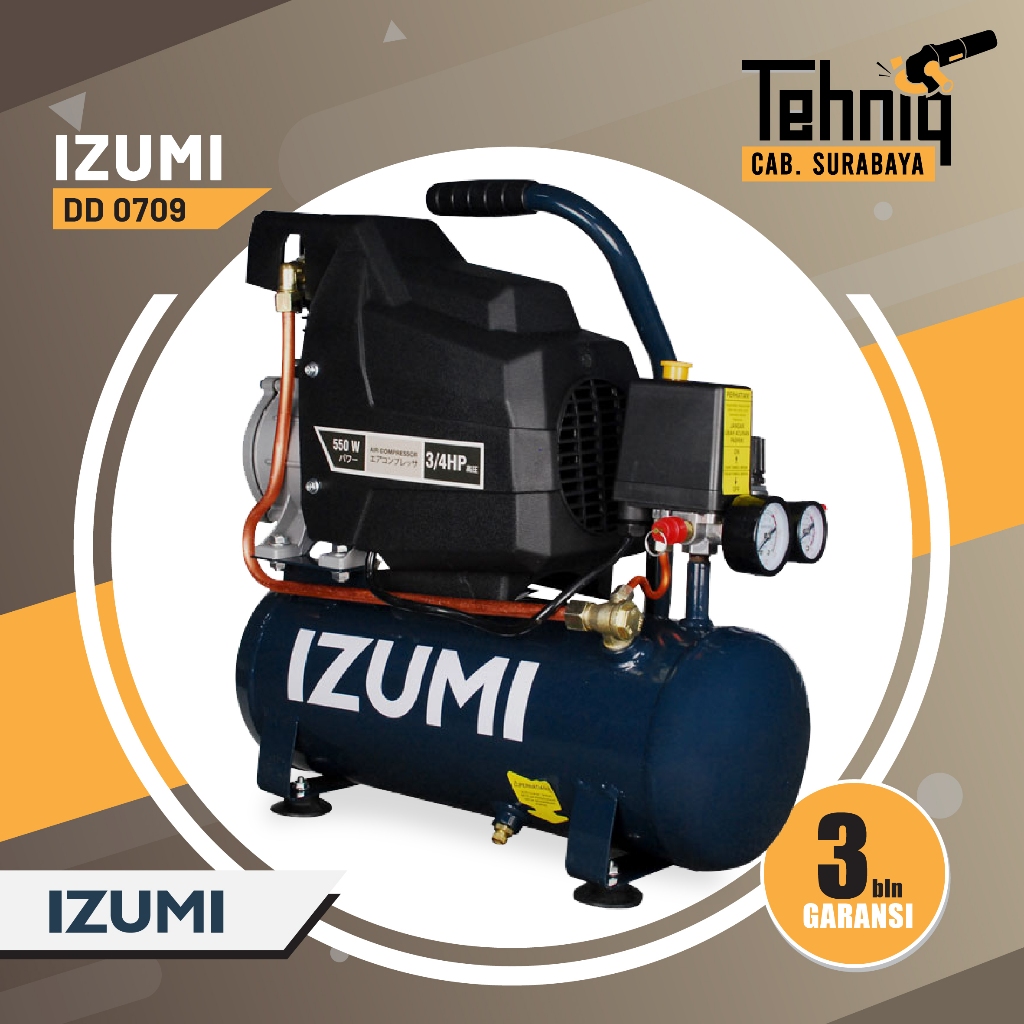 Jual Mesin Kompresor Angin Listrik NLG DD-0709 / IZUMI DD 0709 Direct ...