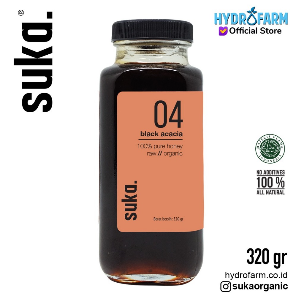 Jual Suka - Black Acacia Honey / Madu Akasia Hitam (320gr) | Shopee ...