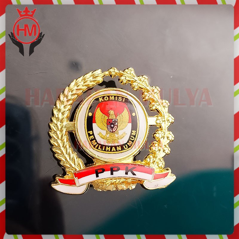 Jual Bros Logo Panitia Pemilihan Kecamatan Part - Pin PPK Padi dan ...