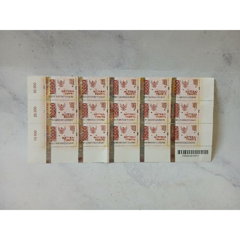 Jual Materai Tempel 10000 Asli dari Kantor Pos | Shopee Indonesia