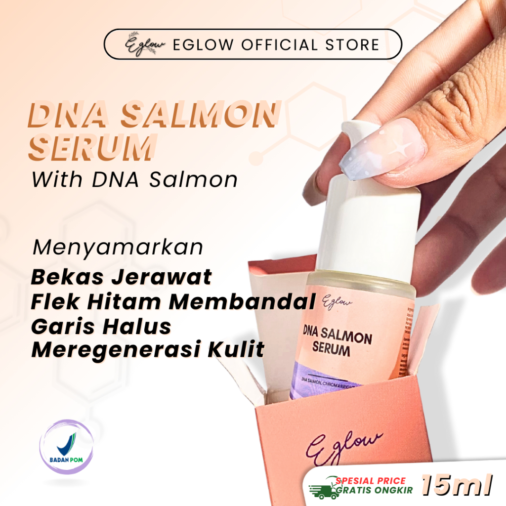 Jual Eglow Platinum - Aging Serum With Anti Wrinkle and DNA Salmon ...