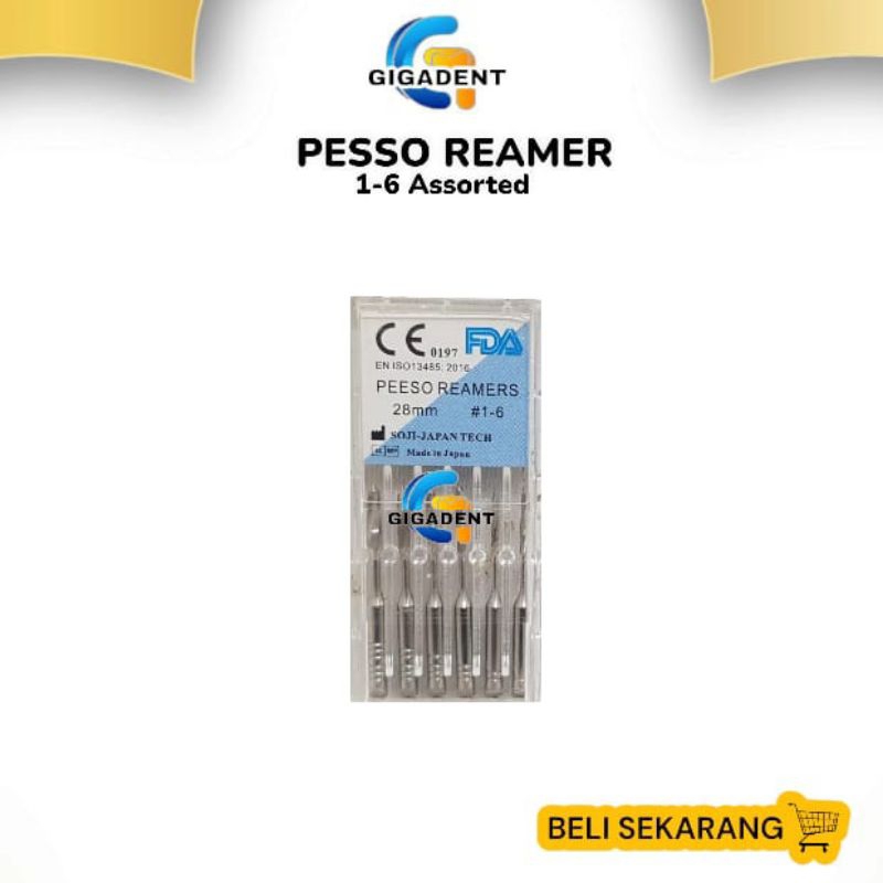 Jual PESSO REAMERS DENTAL 1-6 (32mm) / 1-6 (28mm) | Shopee Indonesia