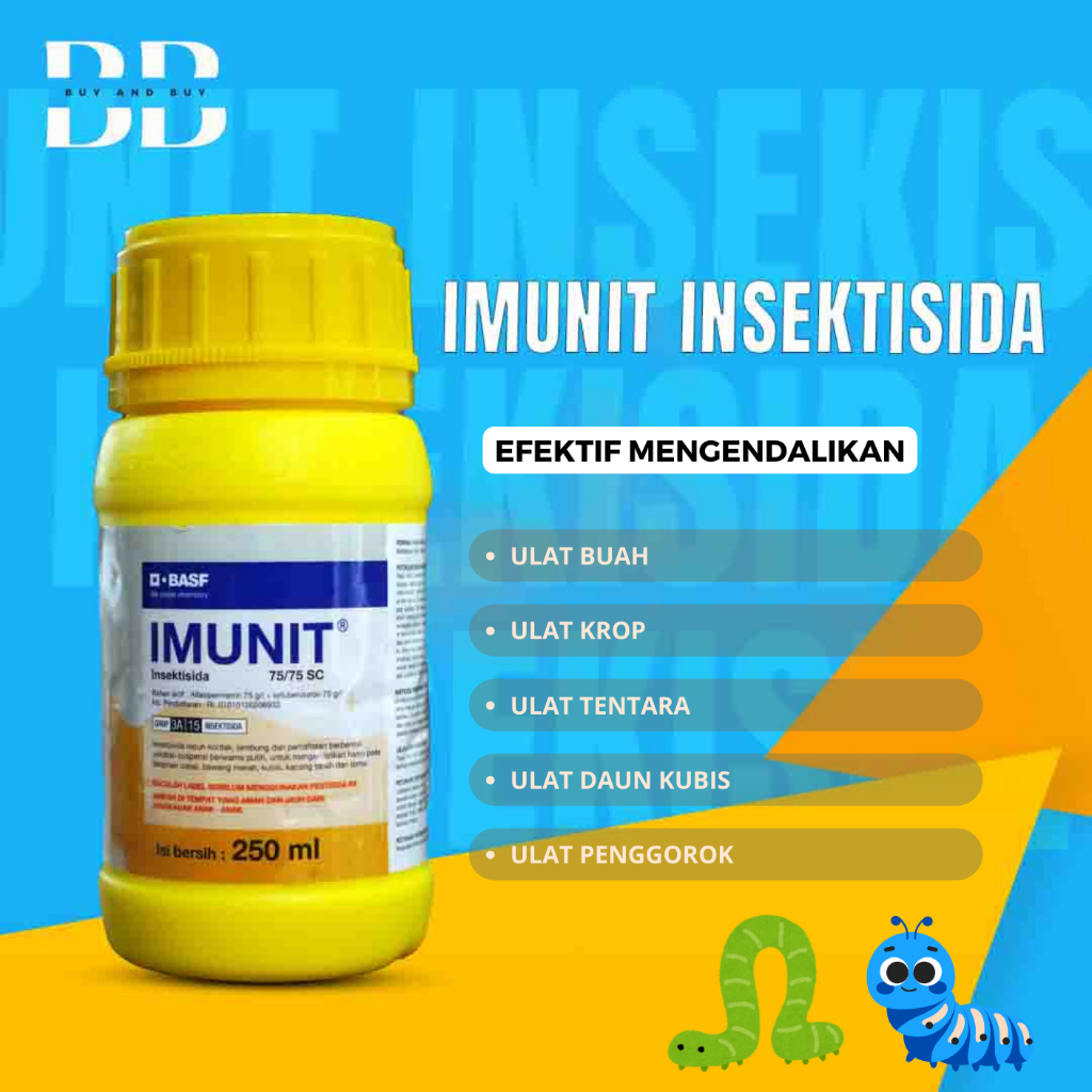 Jual Insektisida IMUNIT 75/75 SC - 250 ML Obat Ulat daun, Ulat buah ...
