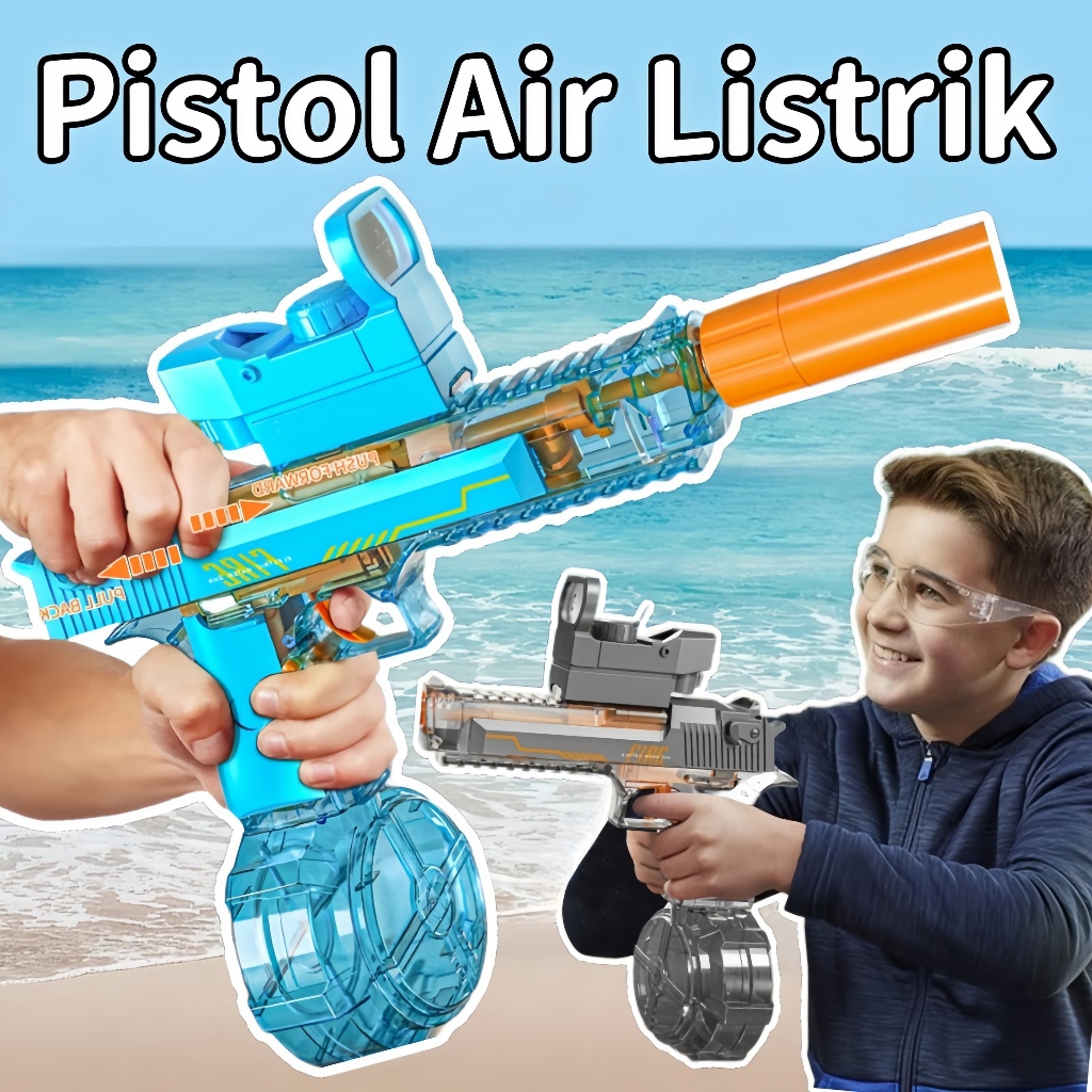 Jual Pistol Desert Eagle Mainan Listrik Anak-anak Pistol Air Genggam ...