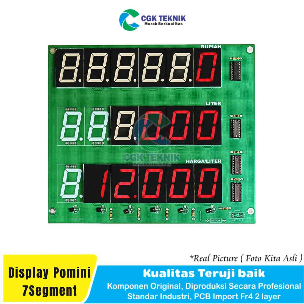 Jual CGK TEKNIK - DISPLAY PERTAMINI POM MINI 7SEGMENT MERAH | Shopee Indonesia