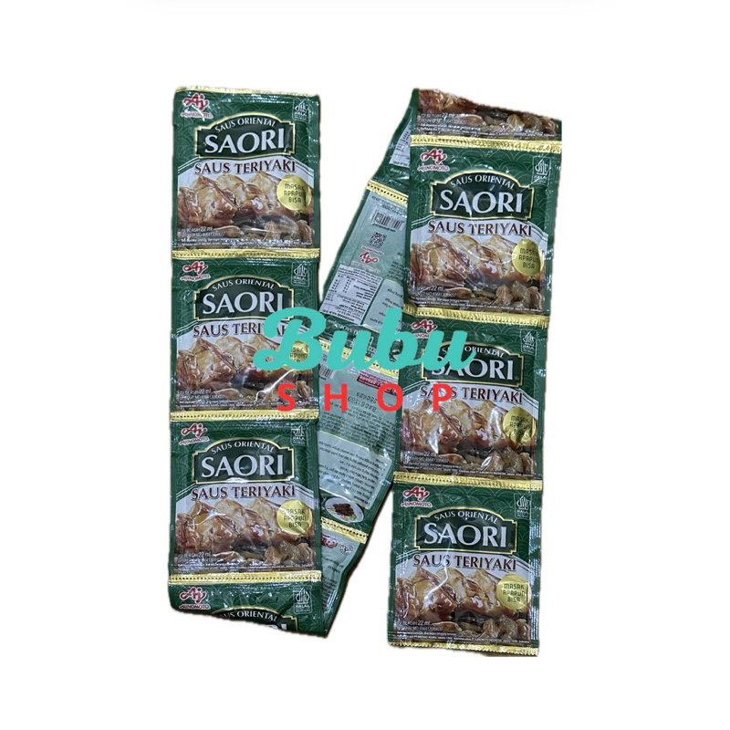 Jual SAORI Saus Tiram Teriyaki RENCENGAN isi 10 sachet | Shopee Indonesia