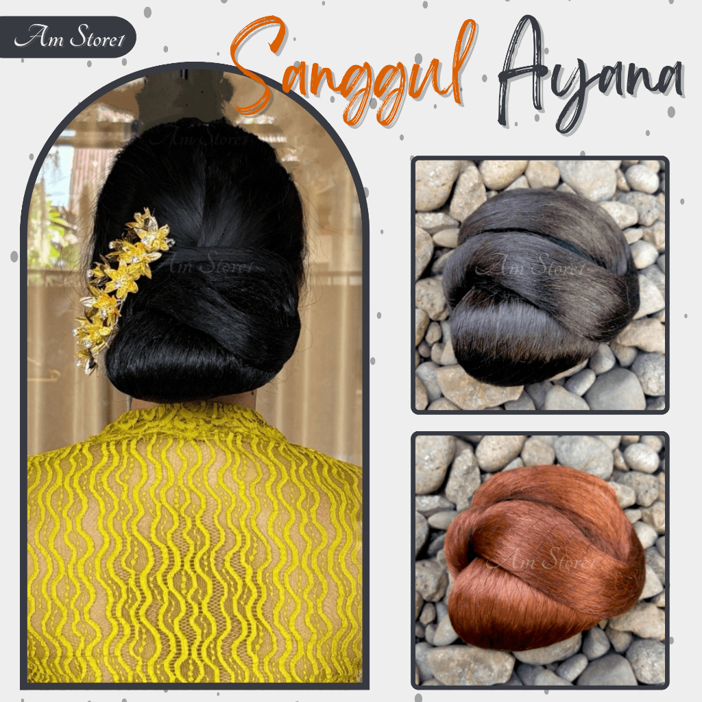 Jual Sanggul Ayana Modern Bali Simpel Instan Dengan Sirkam | Shopee ...