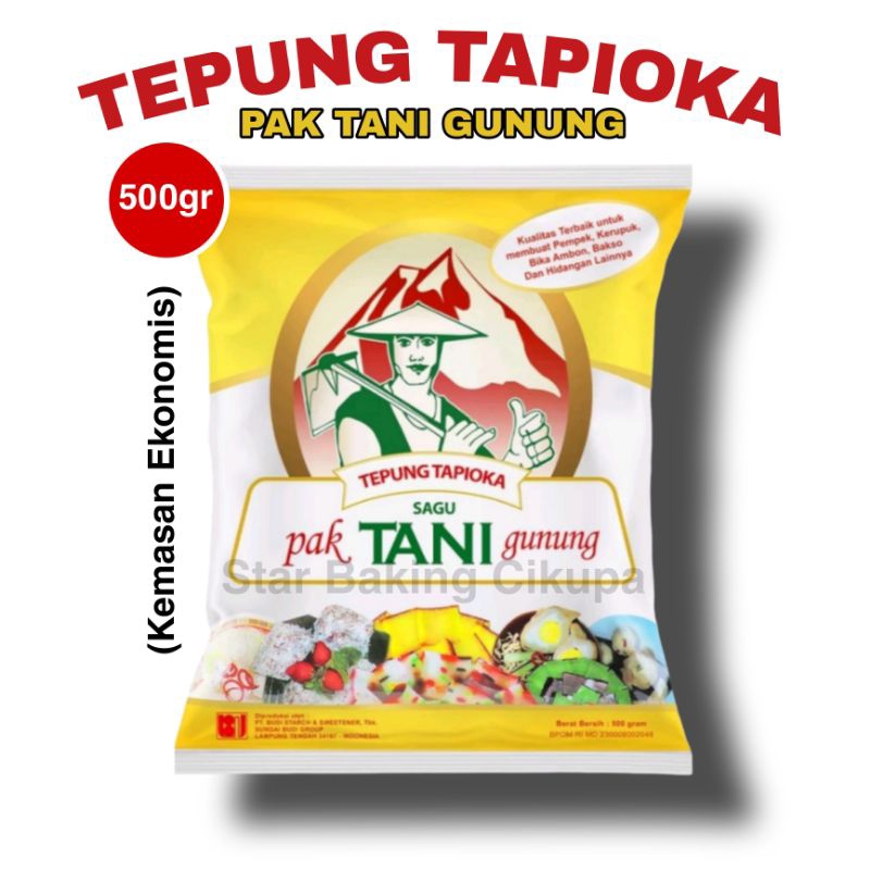 Jual TEPUNG TAPIOKA PAK TANI GUNUNG 500gr (Kemasan Kuning) | Shopee ...