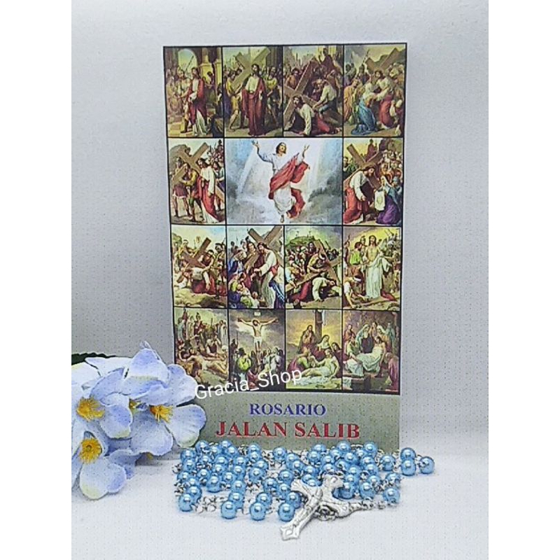 Jual Paket Lembar Doa dan Rosario Jalan Salib | Shopee Indonesia