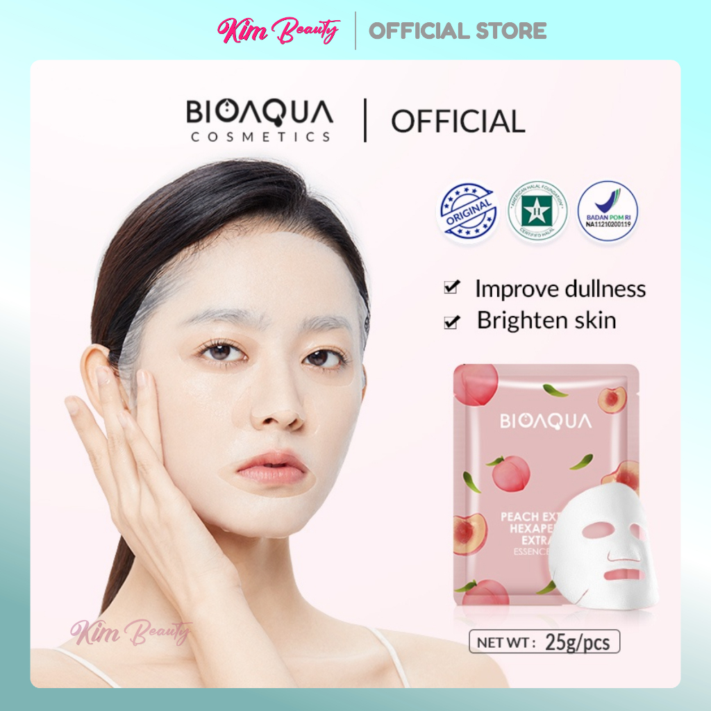Jual BIOAQUA Peach Extract Hexapeptide Extract 25g | Shopee Indonesia