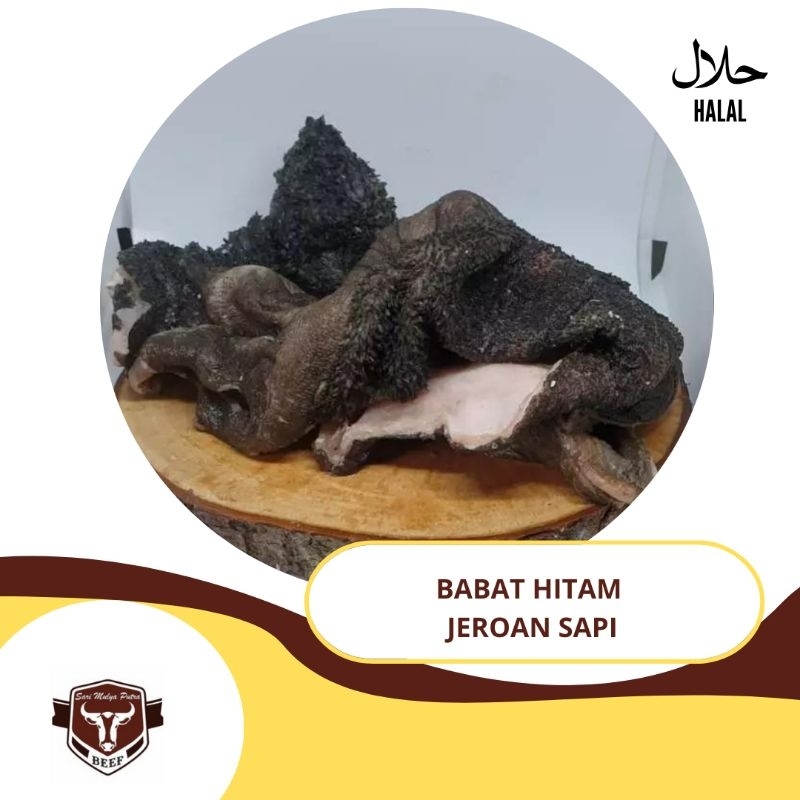 Jual Babat hitam / jerohan babat sapi bersih / babat gongso 500gr ...