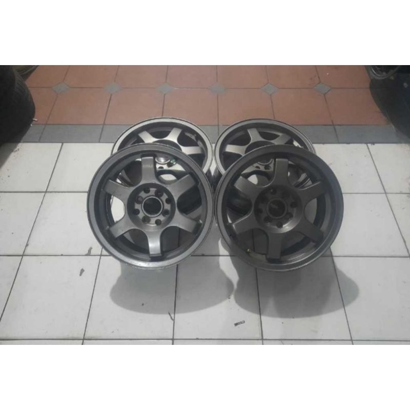 Jual VELG MOBIL MURAH TE37 R15 BUAT AGYA CALYA BRIO JAZZ AVANZA LIVINA ...
