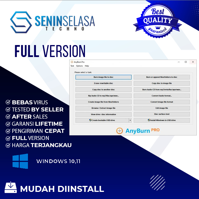 Jual Software Burn Disk: AnyBurn Pro 6 [WIN] | Shopee Indonesia