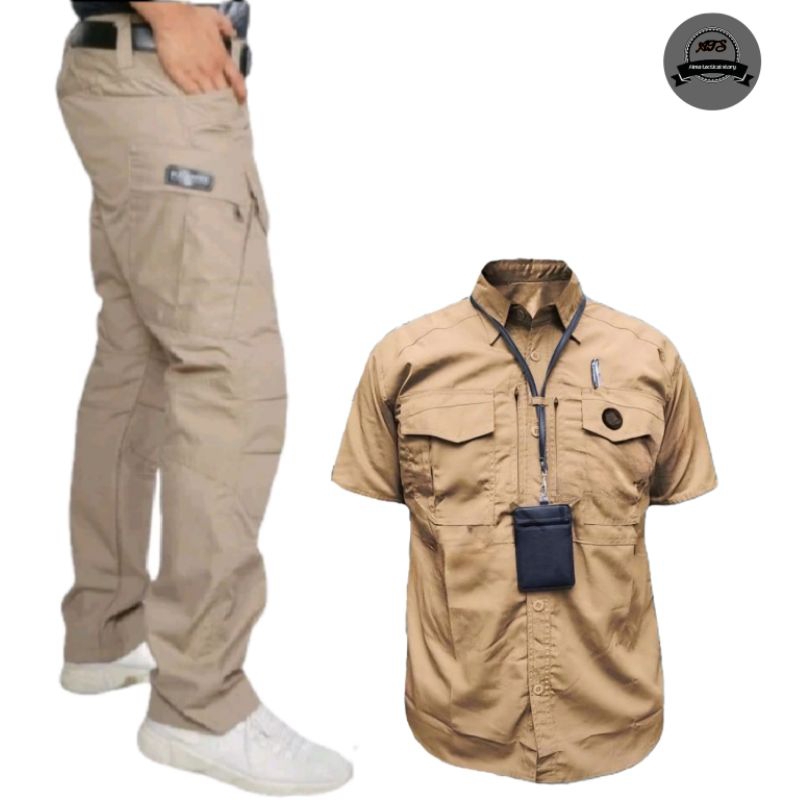 Jual ONE SET KEMEJA TACTICAL M-TAC LENGAN PENDEK & CELANA TACTICAL BLACKHAWK/SETELAN OUTDOOR ...