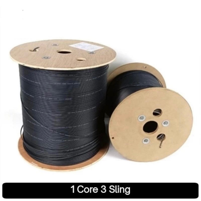 Jual Kabel Fiber Optic Dropcore 1000M seling 1 Core 3 seling v0.9 Kabel ...