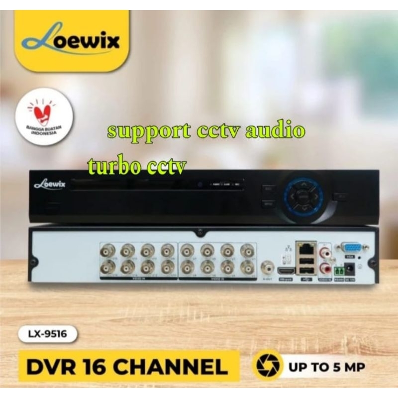 Jual DVR cctv 16Ch 16 Ch UVR Xmeye 5MP 2560p 6 in 1 slot HDD 2 Mantap ...