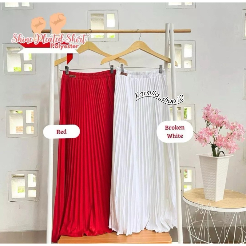 Jual Rok Plisket KHUSUS MERAH PUTIH / rok Tema Agustusan / Bawahan ...