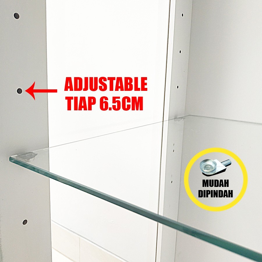 Jual AKSESORIS AMBALAN KACA untuk Lemari Pajang Kaca Display Jeffrey ...