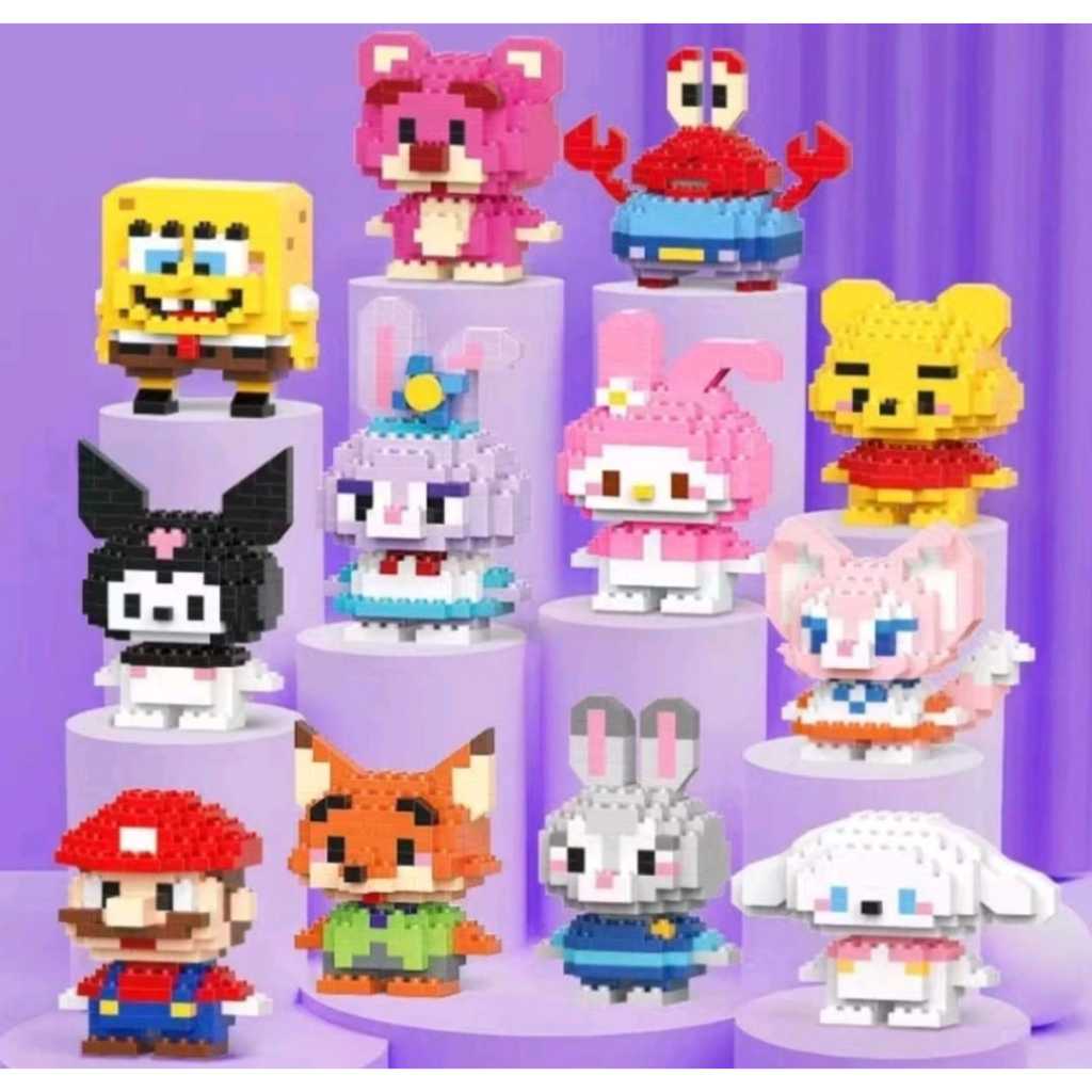 Jual Nano Block Model Kartun Building Blok Mainan Balok Susun DIY ...
