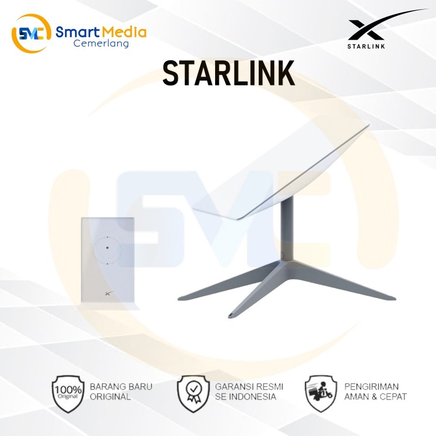 Jual STARLINK Standard Internet Kit Satellite Antenna & WiFi Router Kit ...