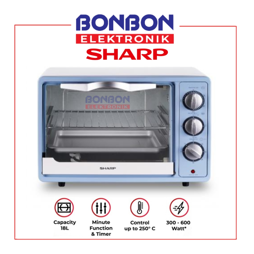 Jual SHARP Oven Listrik 18 Liter EO-18BL / EO18BL / New Electric Oven ...