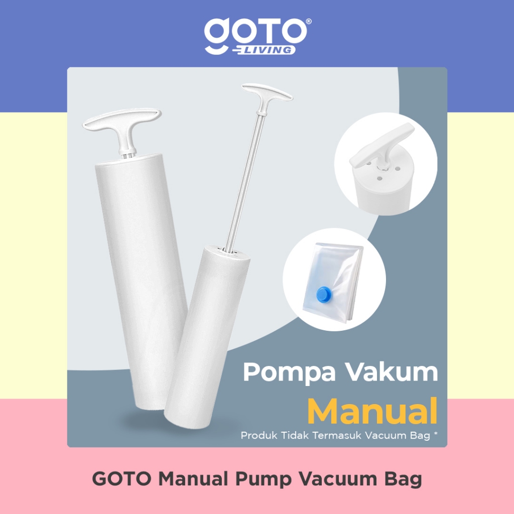 Jual Goto Manual Pump Vacuum Bag Alat Vacum Baju Vakum Pakaian Traveling | Shopee Indonesia