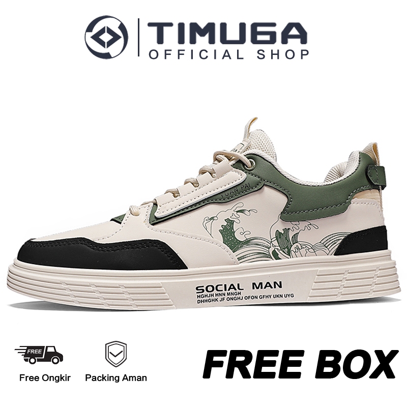 Jual TIMUGA Sepatu Pria Jalan Casual Keren Kekinian Sepatu Cowok ...