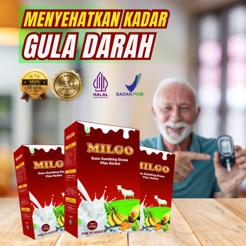 Jual MENYEHATKAN KADAR GULA DARAH ( SUSU MILGO ) | Shopee Indonesia