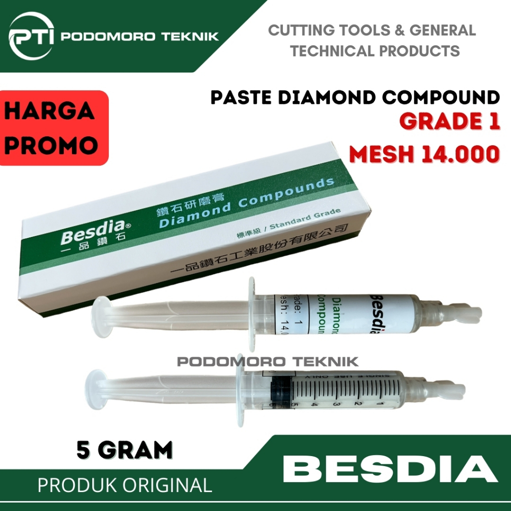 Jual BESDIA Grade 14000 Diamond Compound Grade 1 Mesh 14.000 #14000 5 ...