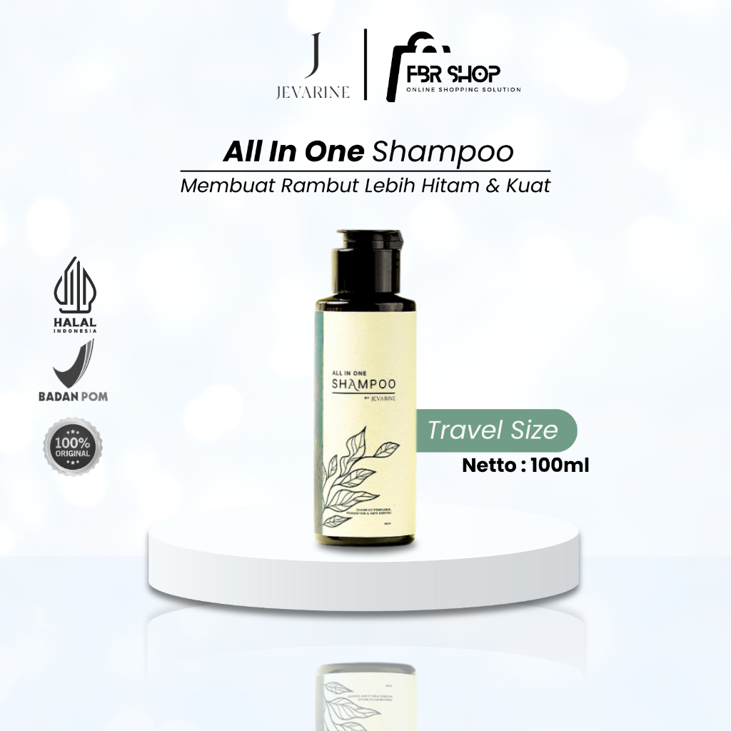 Jual [Approved by dr Elvin Gultom] Travel Size 100ml Jevarine All In One Shampoo - Penyubur ...