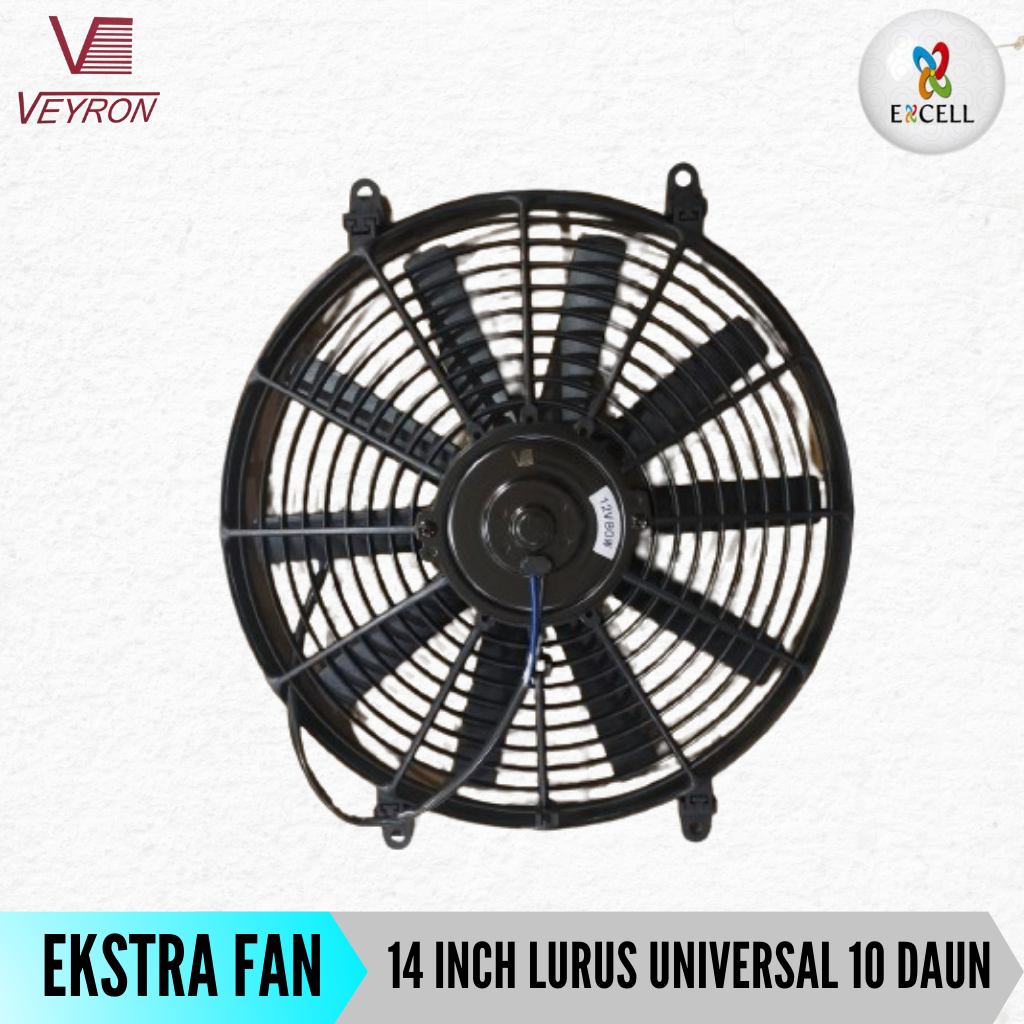 Jual Extra Ekstra Fan Universal 14" Inch Lurus Ac Mobil Radiator ...