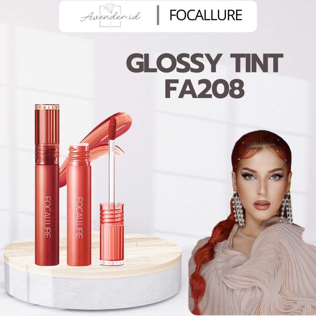 Jual (GET 1 GIFT) FOCALLURE JELLY CLEAR DEWY LIP GLOSS FA208 | Glossy Tint | Lip Tint | Tahan ...