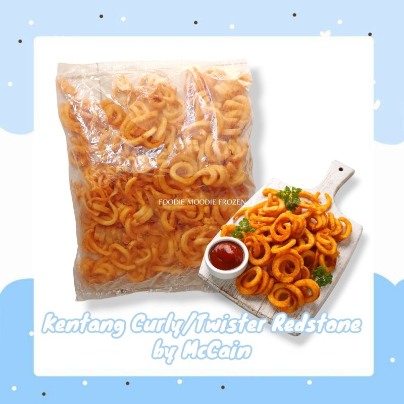 Jual Kentang Curly/ Twister Redstone by McCain kemasan asli 1,8kg ...