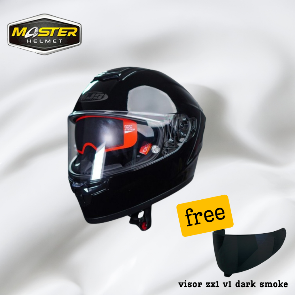 Jual HELM NJS FULL FACE ZX-1 SOLID BLACK NJS ZX ONE NJS ZX1 | Shopee ...