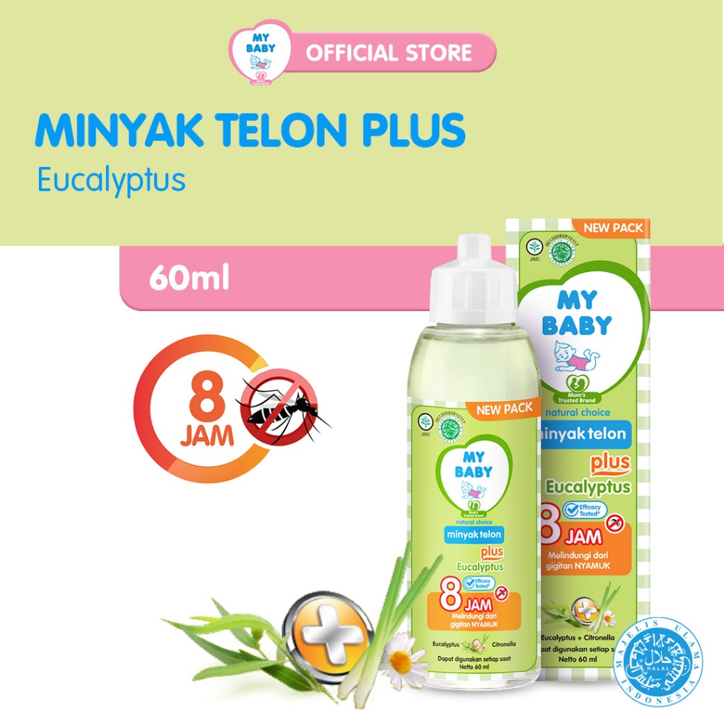 Jual MY BABY Minyak Telon Plus 60 mL - Minyak Bayi Anti Nyamuk 8 Jam ...
