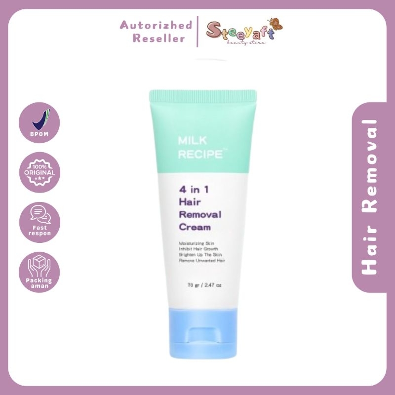 Jual Milk Recipe 4 in 1 Hair Removal Cream Krim Penghilang Bulu ...
