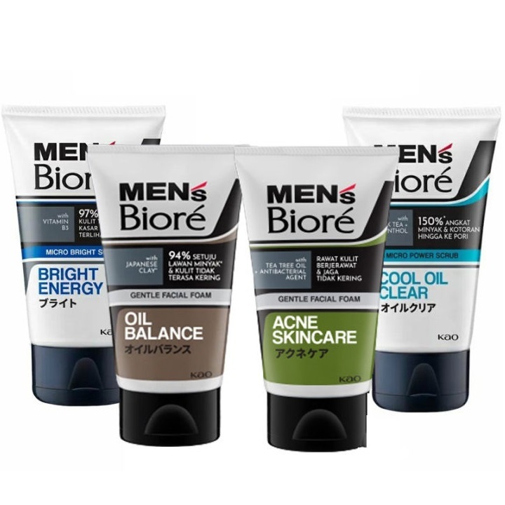 Jual CHAROZA BIORE Mens Facial Foam | Biore Men Face Wash 40gr | Shopee ...