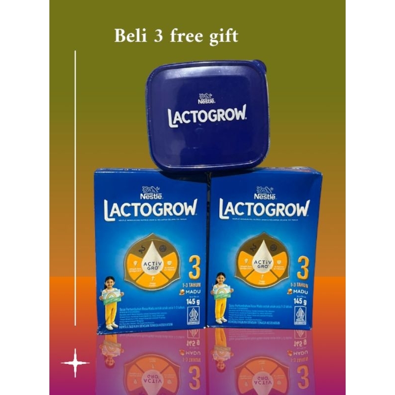 Jual LACTOGROW 3 145GR (MADU) | Shopee Indonesia