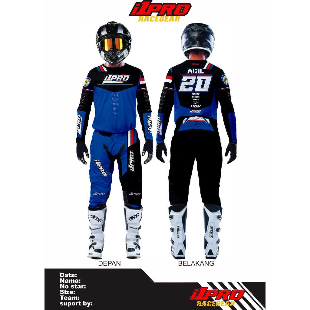 Jual jersey trail celana set motocross stabilo180 | baju cross | Shopee ...