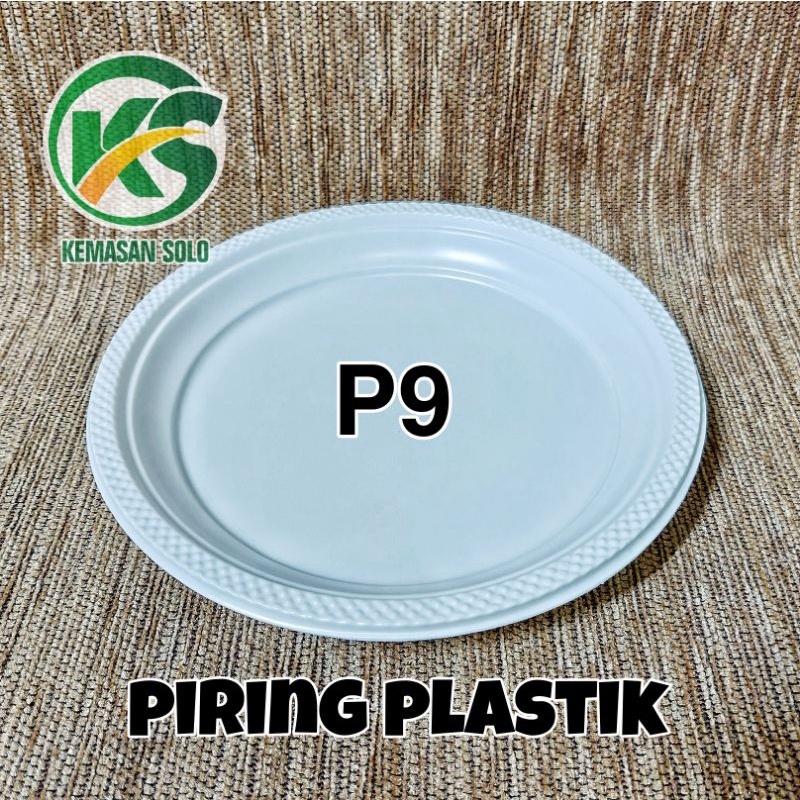 Jual Piring Plastik P9 oripack piring sekali pakai piring pesta hajatan ...