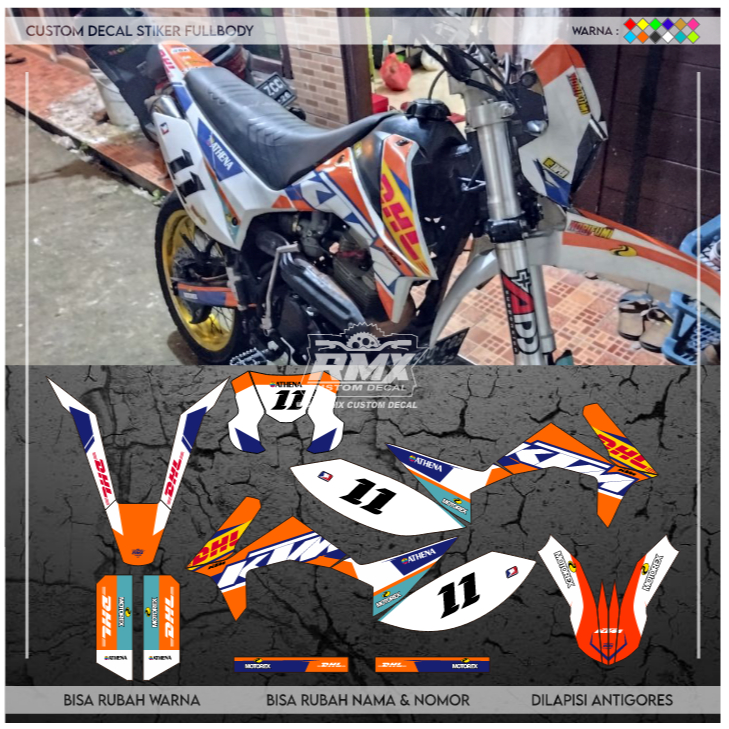 Jual DECAL VIAR 200 GT FULLBODY (025) DEKAL STIKER VIAR CROSS X 150 SE ...
