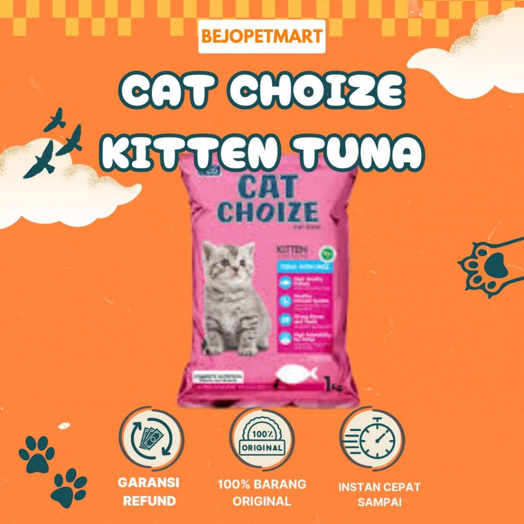 Jual CAT CHOIZE KITTEN 1KG CAT CHOIZE KITTEN TUNA PINK | Shopee Indonesia