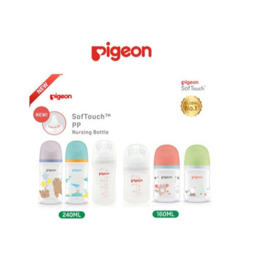 Jual Pigeon Botol Susu Bayi Wide Neck With Soft Touch Nipple 160ml dan 250ml | Shopee Indonesia